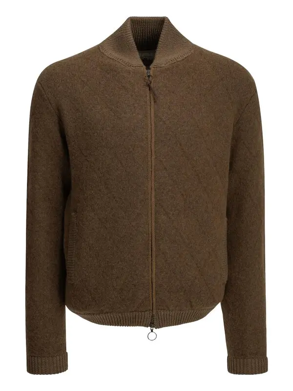 RAKKI Camel Colored Bomber Jacket - Brown