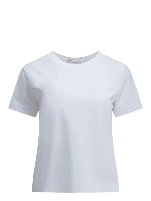Givenchy Crewneck T Shirt With Logo - White