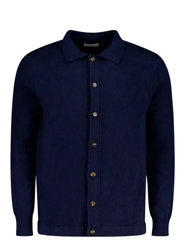 AUTORE Cardigan Mcllroy In Wool And C Mere - Blue Navy
