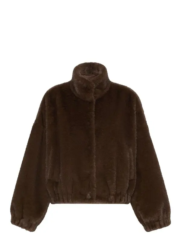 Max Mara Weekend Danemone Faux Fur Jacket - Brown