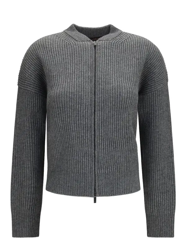 Max Mara Studio Carnet Cardigan - Gray