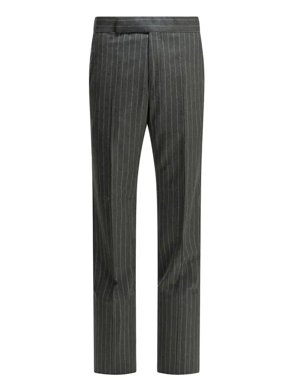 TOM FORD Tailored Wool Pants - Grey