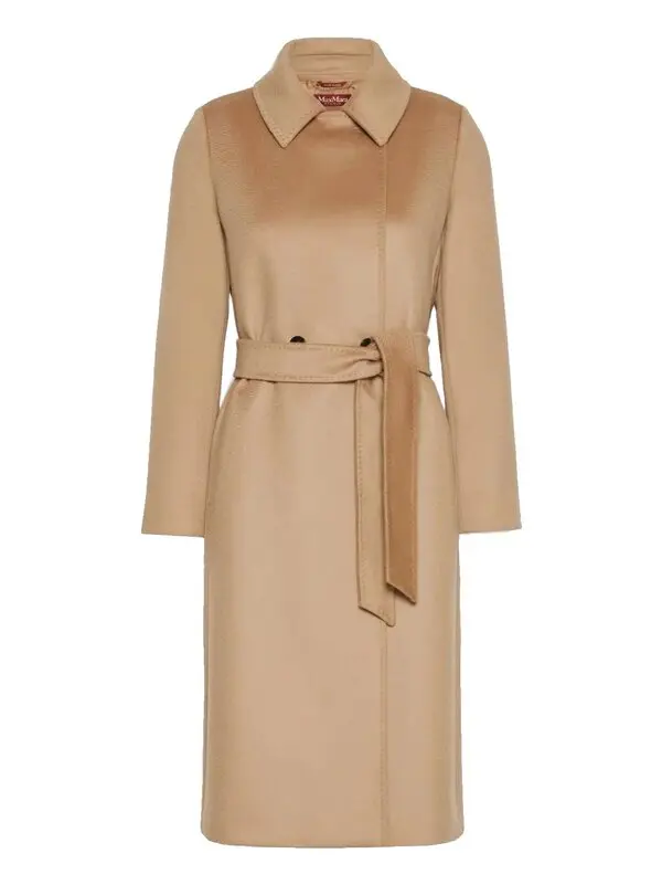 Max Mara Studio Bcollag Wool Coat - Brown