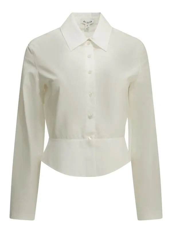 Alaïa Peplum' Formal Shirt - White