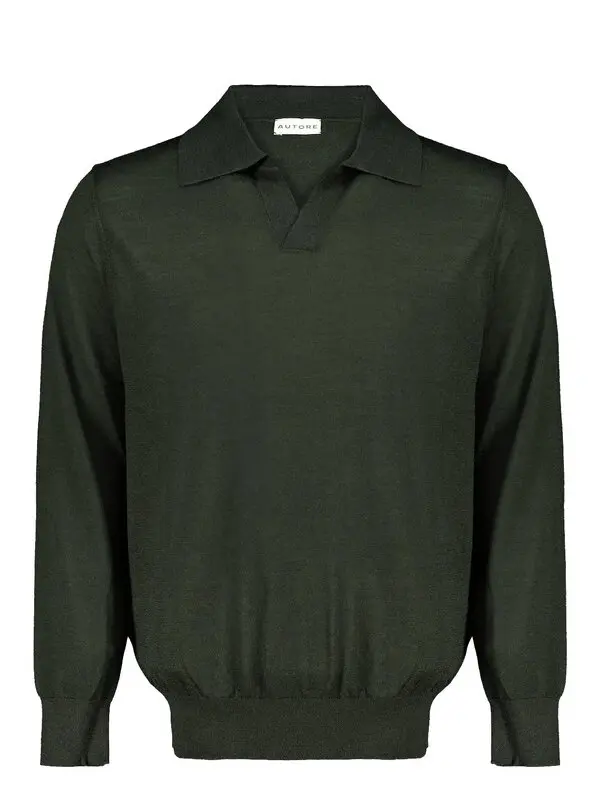 AUTORE Merino Wool Pullover - Green
