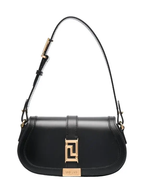 Versace Greca Goddess Leather Mini Bag - Black