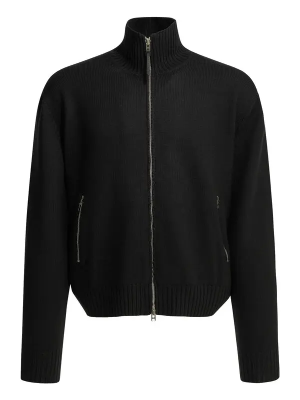 TOM FORD Wool Sweater With A Zipper - Black