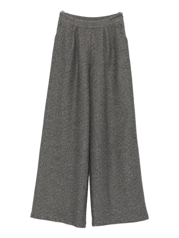BYE Wool Blend Trousers - Grey