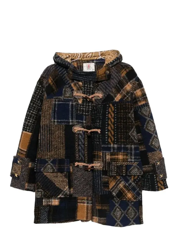 BYE Wool Parka Coat - Navy
