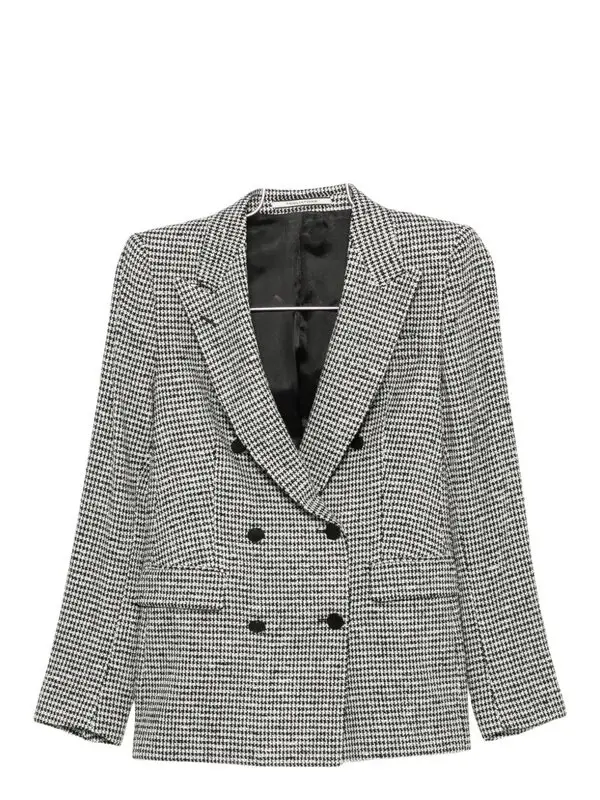 Tagliatore Wool Blend Double Breasted Jacket - Black