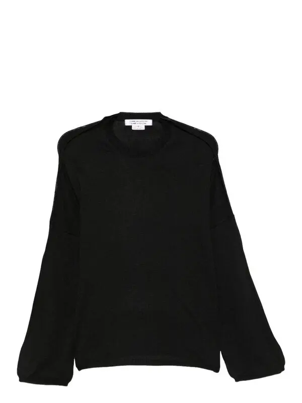 Comme Des Garçons Wool Blend Sweater - Black