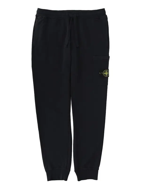 Stone Island Pantalone Jogger In Felpa - Blue