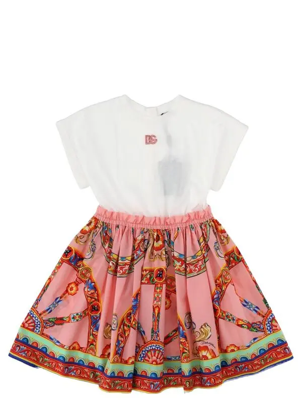 Dolce & Gabbana Vestito Con Gonna A Fantasia - Multicolour