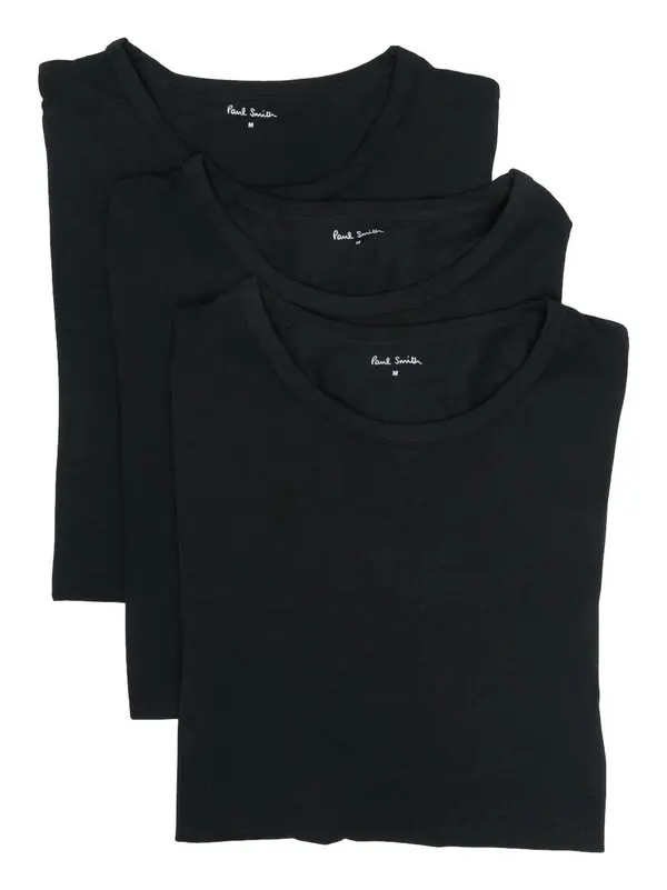 Paul Smith Logo T Shirt 3pack - Black