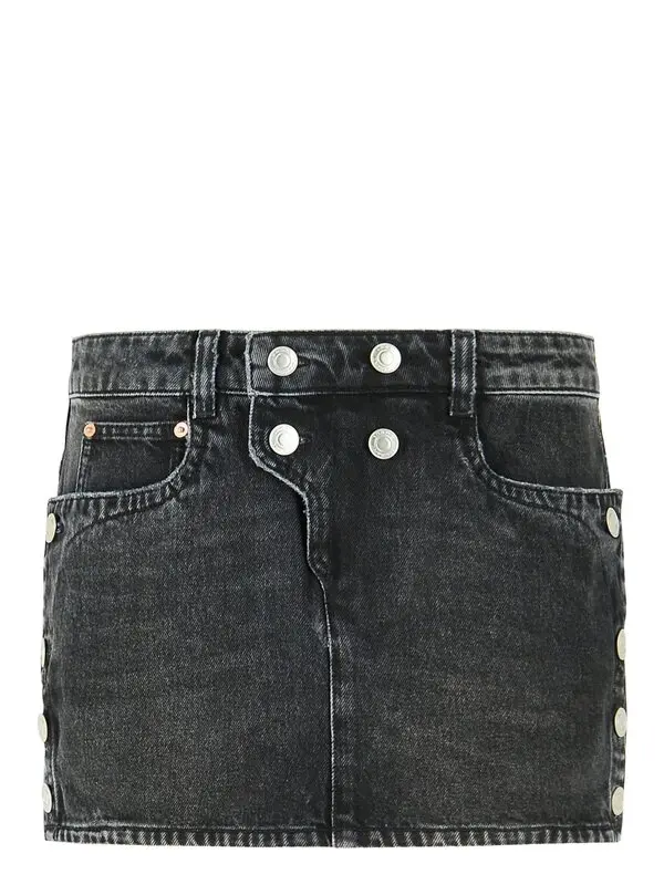 Isabel Marant Étoile Ralma' Skirt In Washed Cotton - Black