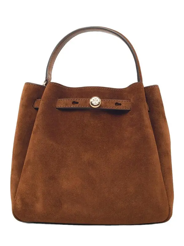 Tory Burch Romy' Bucket Bag In Suede - Brown