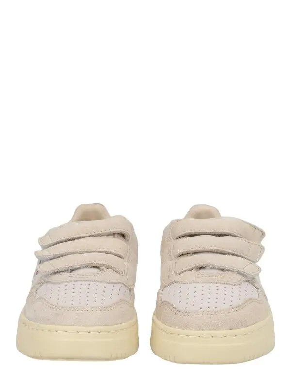 AUTRY Sneakers Medalist Low Con Chiusura A Strappo - White