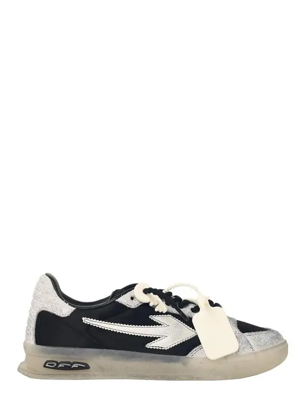 Off-White Worn Out' Suede Blend Sneakers - Black