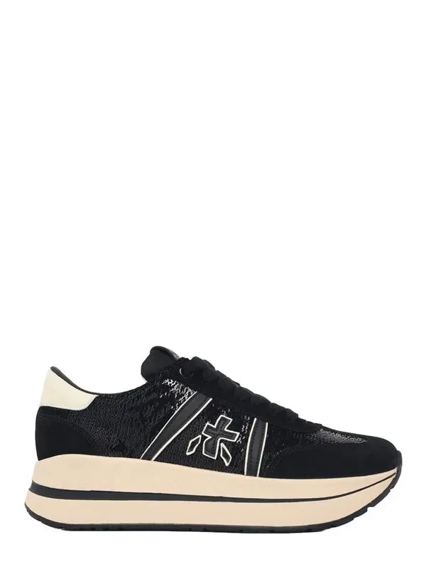 Premiata Bethcoin' Grey Fabric Blend Sneakers - Black