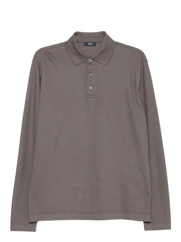 Herno Cotton Crewneck Sweater - Brown
