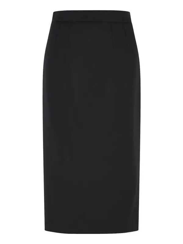 Dolce & Gabbana Virgin Wool Skirt - Black