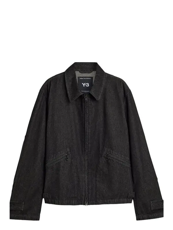 Y3 Denim Cotton Jacket - Black