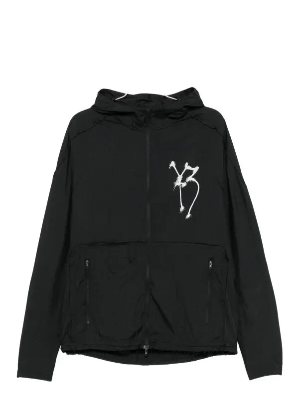 Y3 Nylon Running Jacket - Black