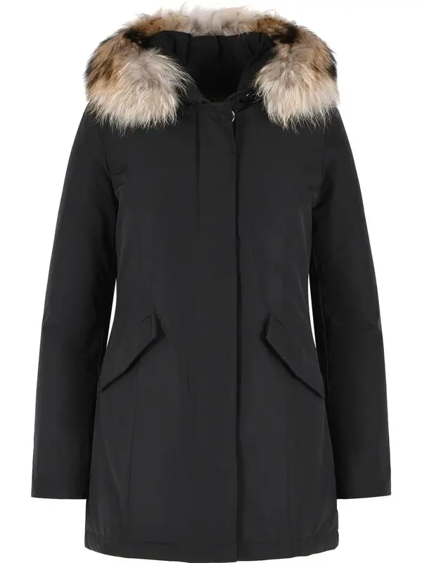 Woolrich Arctic Racoon' Cotton Blend Parka - Black