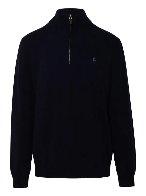 Polo Ralph Lauren Blue Wool Sweater - Navy