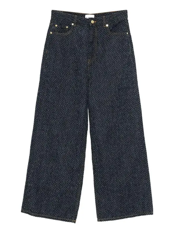 GANNI Baggy Denim Jeans - Navy