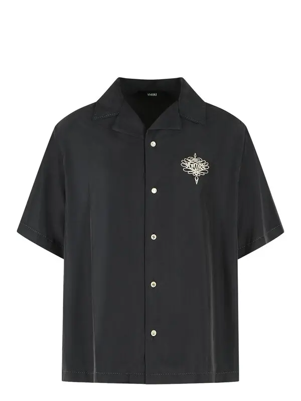 Amiri Lasso' Polyester Blend Shirt - Black