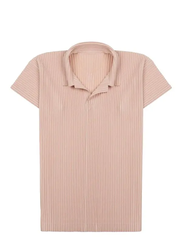Issey Miyake T Shirt Con Colletto Polo - Pink