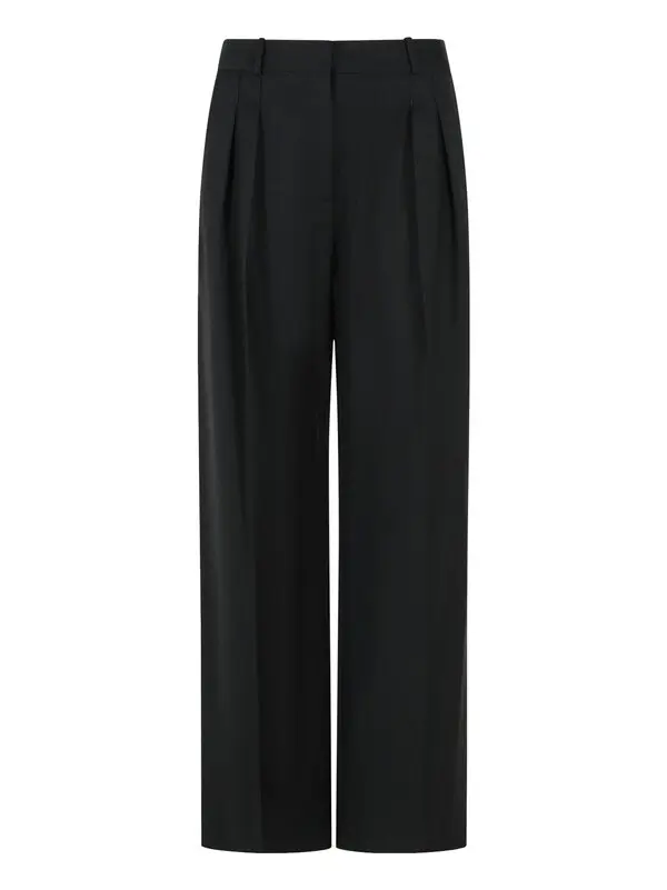 Loulou De Saison Sbiru Lds' Virgin Wool Pants - Black