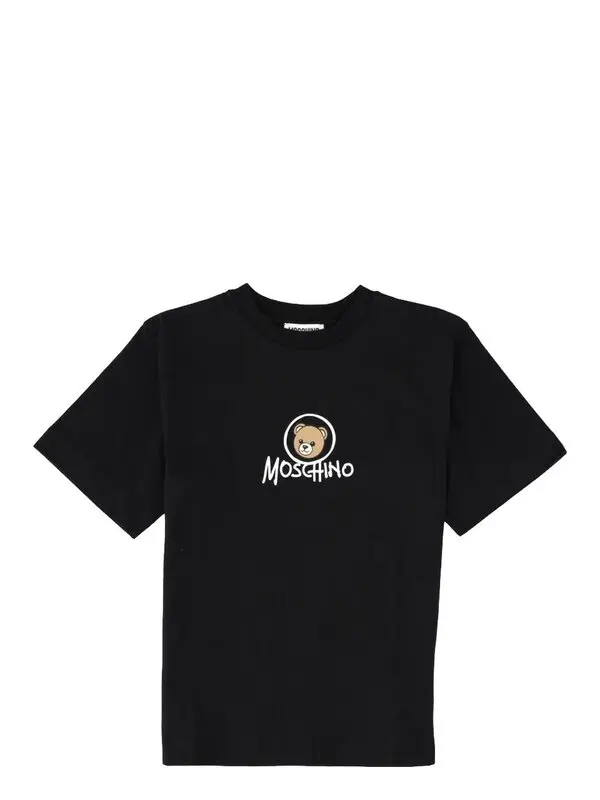 Moschino T Shirt Con Stampa Teddy Bear - Black