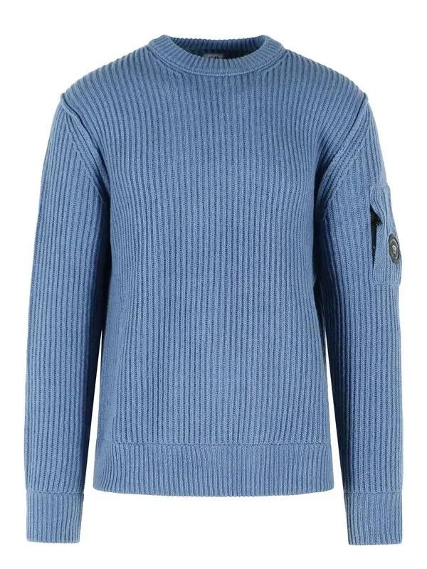 C.P. COMPANY Wool Blend Sweater - Blue