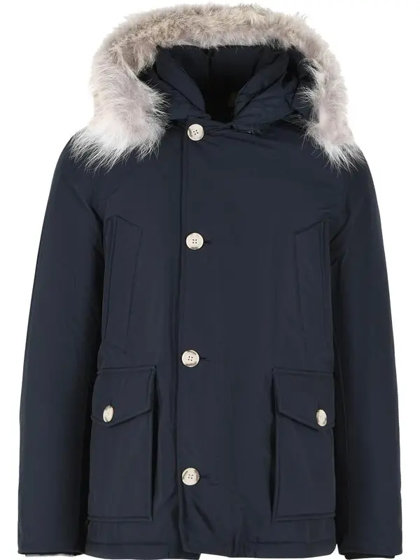 Woolrich Arctic' Cotton Blend Parka - Blue