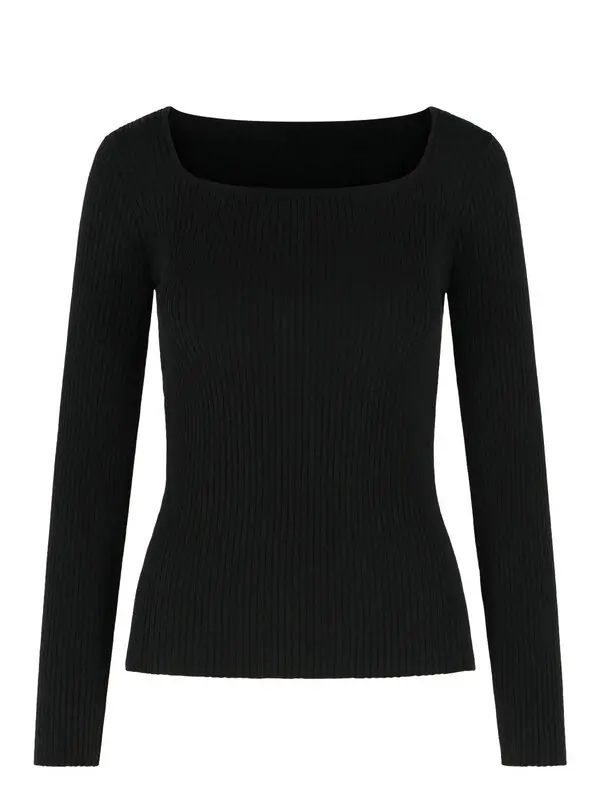 COURREGES Viscose Blend Sweater - Black
