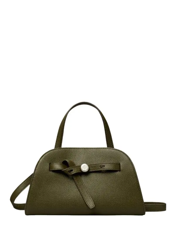 Tory Burch Romy Small Leather Boston Bag - Green