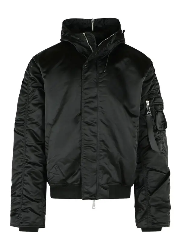 Alpha Industries N 2 B Base Uv' Nylon Jacket - Black