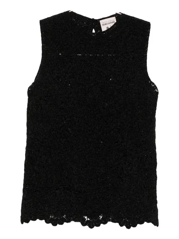 SEMICOUTURE Kristia Vest - Black
