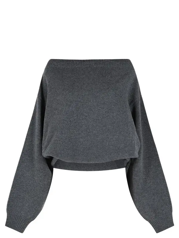MAISON MARGIELA Wool Blend Mini Dress - Grey