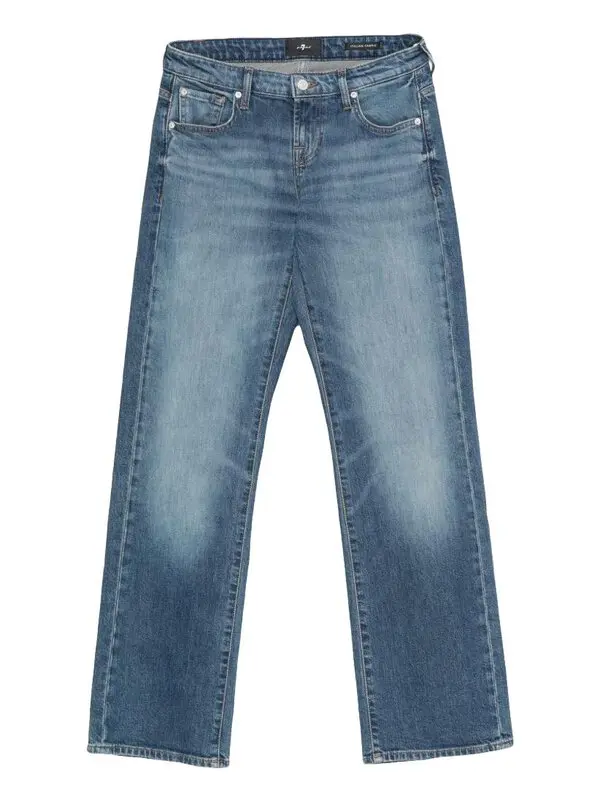 SEVEN Low Straight Denim Jeans - Navy
