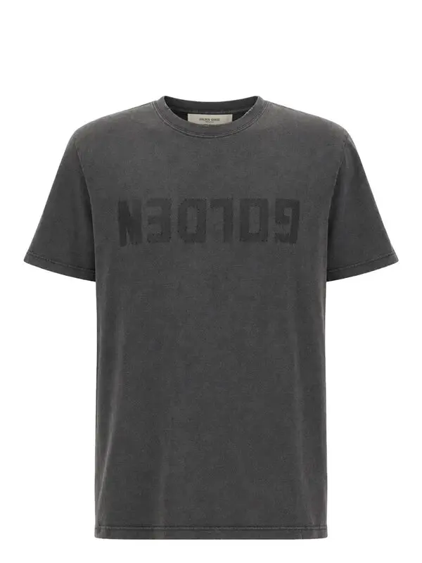 GOLDEN GOOSE T Shirt In Cotone - Charcoal