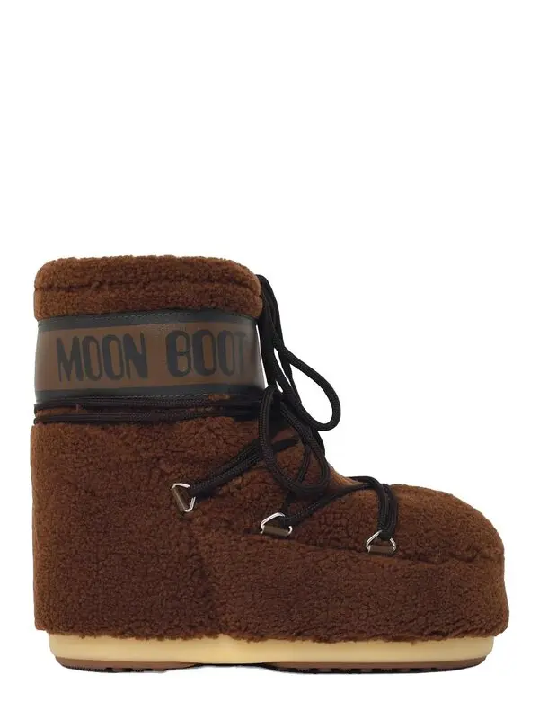 Moon Boot Mb Icon Low Fleece' Teddy Boots - Brown