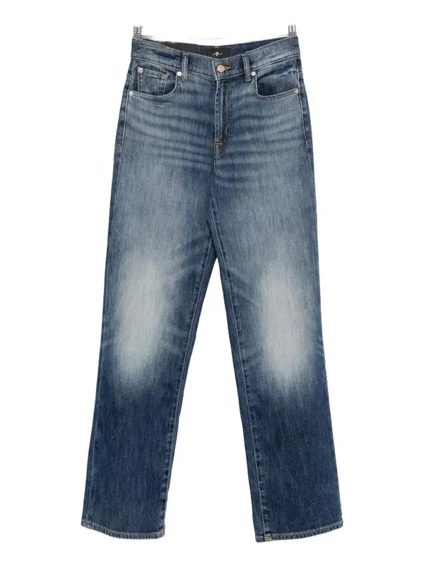SEVEN Stovepipe Denim Jeans - Navy