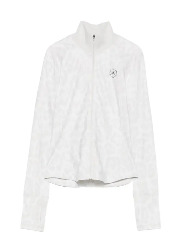 Adidas By Stella McCartney Logo Zipped Sweatshirt - White
