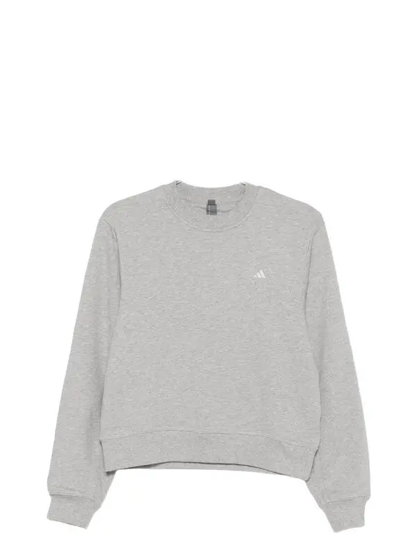 Adidas By Stella McCartney Cotton Crewneck Sweatshirt - Grey
