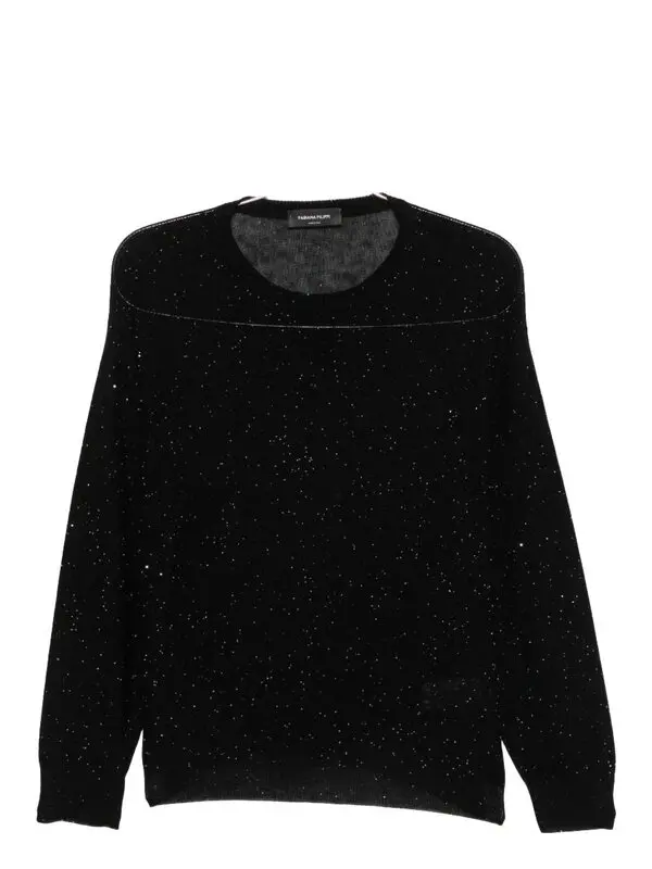 Fabiana Filippi Wool Crewneck Sweater - Black