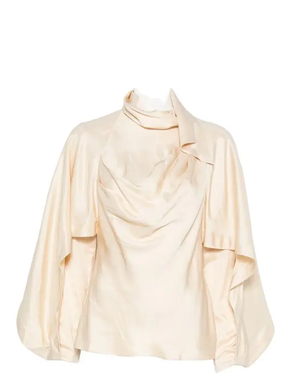 Zimmermann Ascent Draped Blouse - Ecru