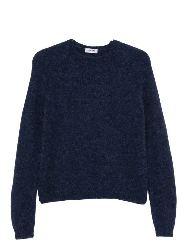 BASE Wool Crewneck Sweater - Navy